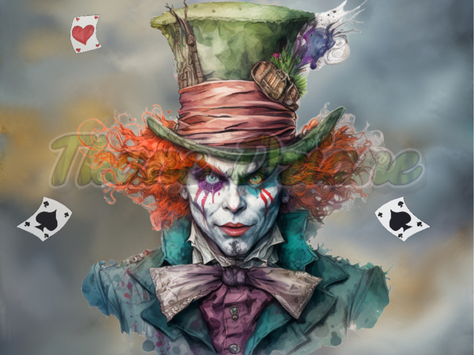 TkaneDziane.pl > PANEL DRUKOWANY KAPELUSZNIK ALICJA W KRAINIE CZARÓW ...